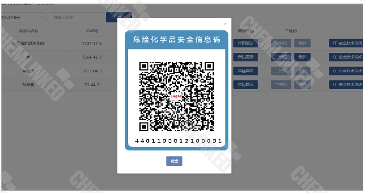 China Hazardous Chemical QR Code | ChemLinked