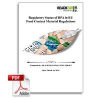 Report of BPA Regulatory Status in EU Food Contact Material Regulations ...