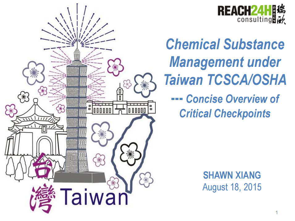 Taiwan TCSCA and OSHA Chemical Management Updates | ChemLinked