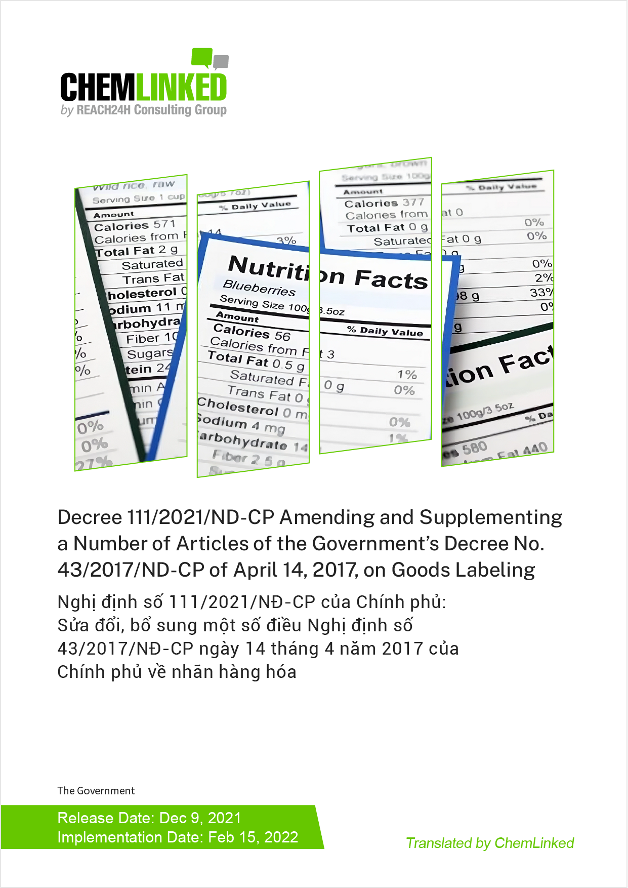 Decree No. 111/2021/ND-CP Dated December 09, 2021 on Amendments to Some ...